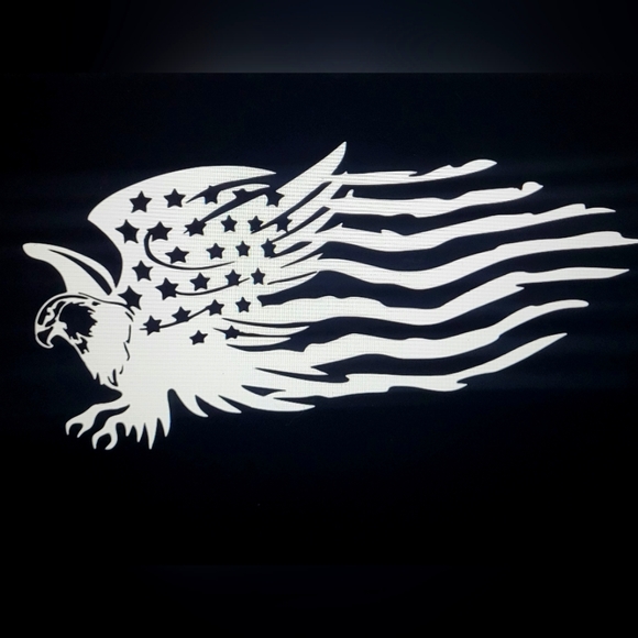 Handmade | Other | Eagle American Flag Decal | Poshmark